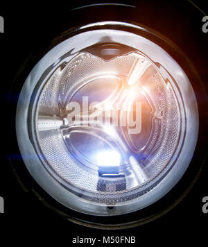 Washing machine. loading hatch close up Stock Photo - Alamy