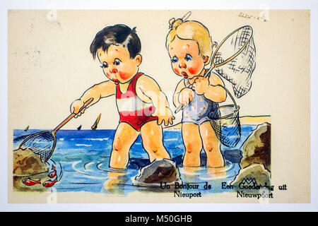 Children Playing early 1900s Stock Photo - Alamy