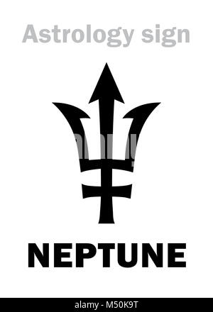 Symbol of Neptune, Neptune Sign, astrology Neptune planet, Blue Symbol ...