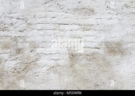 Decrepit brick wall with dried cement in the seams, background texture ...