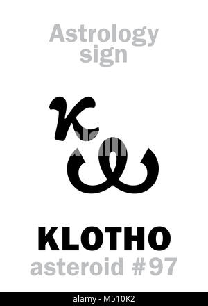 Astrology: asteroid KLOTHO Stock Photo - Alamy