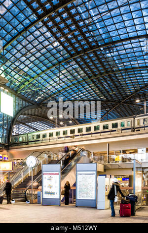 Inside Hauptbahnhof / Central station , berlin germany - largest ...