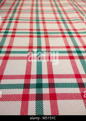 Checkered tablecloth texture as a background, closeup picture Stock ...