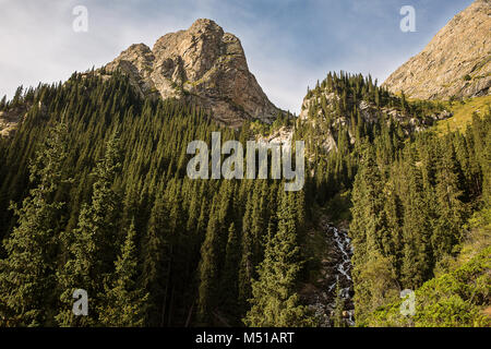 Barskoon Gorge, Beautiful view of the mountains, Kyrgyzstan, Central ...
