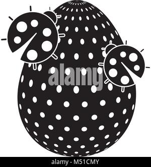 decorative easter egg with ladybug Stock Vector Image & Art - Alamy