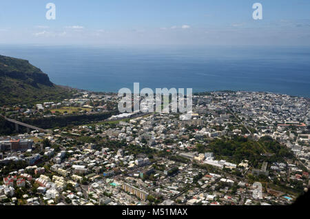 Reunion Island: aerial view of the city of Saint Denis Stock Photo - Alamy