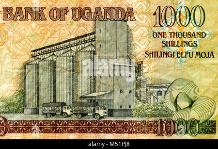 Uganda One Thousand 1000 Shilling Bank Note Stock Photo - Alamy