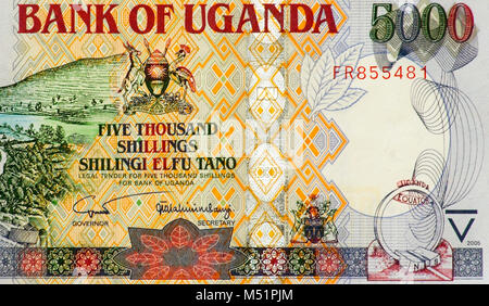 Uganda 5000 Shilling bank note Stock Photo - Alamy