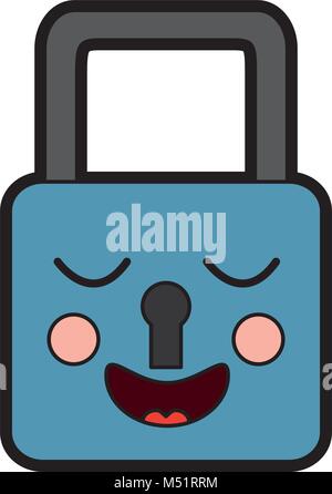 safety lock happy emoji icon image Stock Vector Image & Art - Alamy
