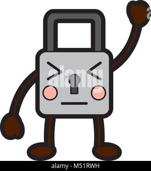 safety lock angry emoji icon image Stock Vector Image & Art - Alamy