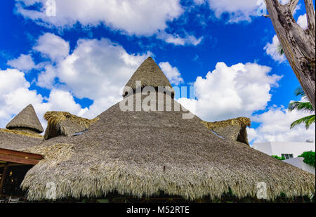 Palm tree roof, dry palm leaves abstract background texture Stock Photo ...