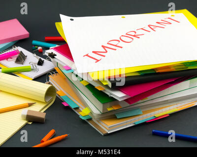 Pile of important documents Stock Photo - Alamy