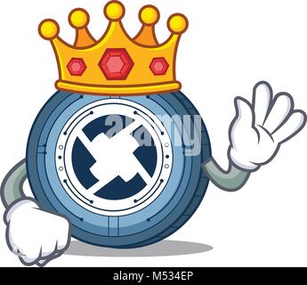 King bitcoin coin character cartoon Stock Vector Image & Art - Alamy