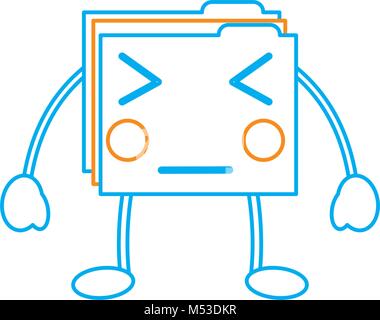 file folder angry emoji icon image Stock Vector Image & Art - Alamy