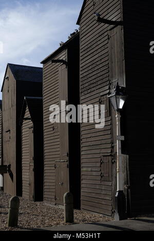 The Net Shops on the Stade in Hastings in Sussex Stock Photo - Alamy