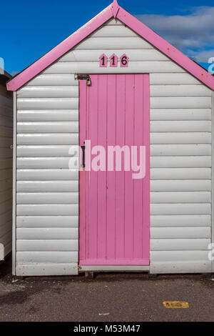 ch changing huts for swimming and sun bathing in the UK Stock Photo - Alamy