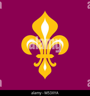 Fleur-de-lys (Flower de luce), Royal heraldic Lily Stock Photo - Alamy