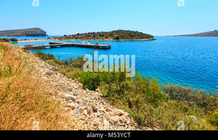 Summer sea coast (Hemara, Albania Stock Photo - Alamy