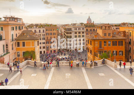 Panoramic view of Rome from the terrace called "Terrazza Viale del ...