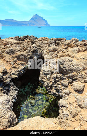 The rocky bay of Macari, Sicily Stock Photo - Alamy