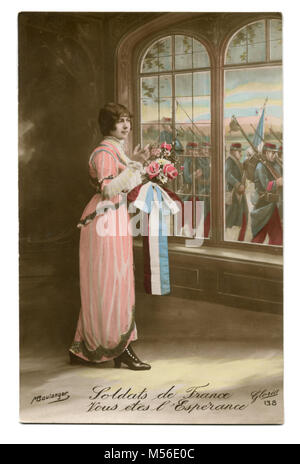 20th century vintage postcard, old photograph of Belgian coastal ...