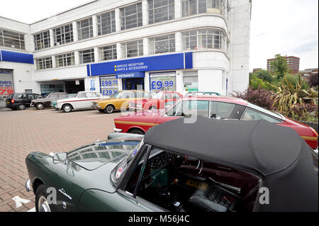 Meeting of classic Hillman and Singer Rootes Group cars at the old ...