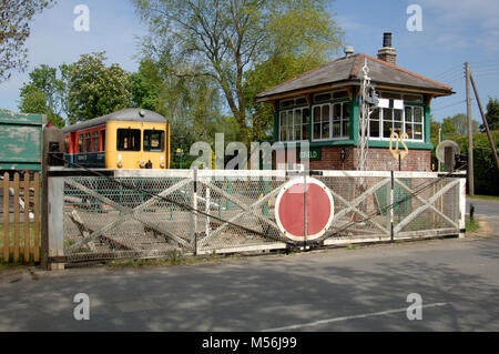 vintage railway signal box manual signal control levers Stock Photo - Alamy
