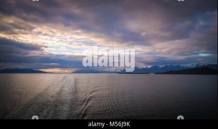 mud bay alaska sunset in summer Stock Photo - Alamy