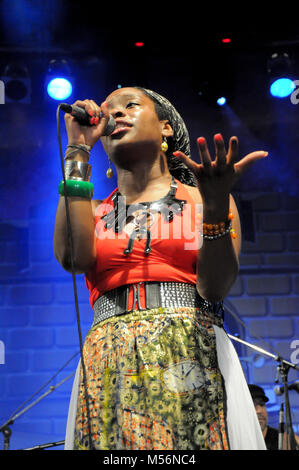 EDITORIAL USE ONLY Jazz and neo-soul inspired artist Ashaine White ...