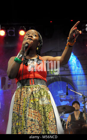 EDITORIAL USE ONLY Jazz and neo-soul inspired artist Ashaine White ...