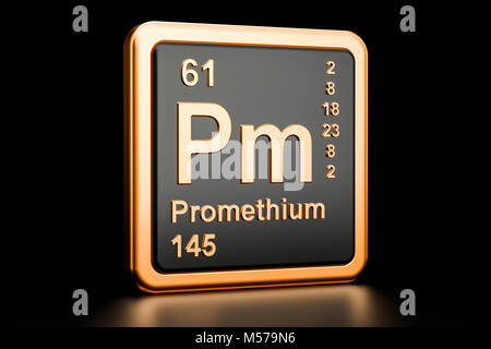 Promethium chemical element periodic table science symbol Stock Photo ...