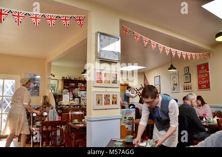 the fourteas WW2 themed cafe in stratford upon avon warwickshire UK ...
