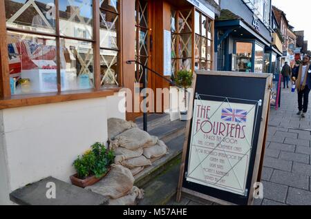 the fourteas WW2 themed cafe in stratford upon avon warwickshire UK ...