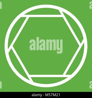 Closed objective icon digital green Stock Vector Image & Art - Alamy