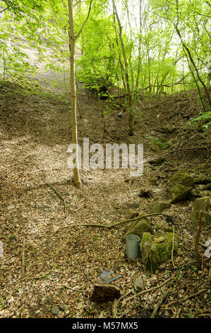 Place where the ramp with funicular railway starting (on the level of ...