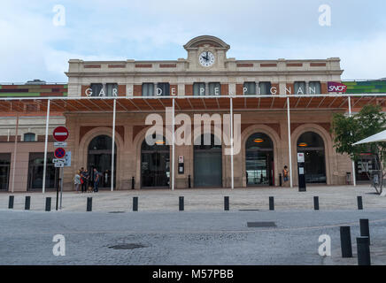 Perpignan Train station in France which was partly decorated by ...