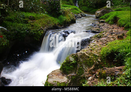 Curug Maribaya Waterfall, Lembang, Bandung, West Java, Indonesia Stock ...