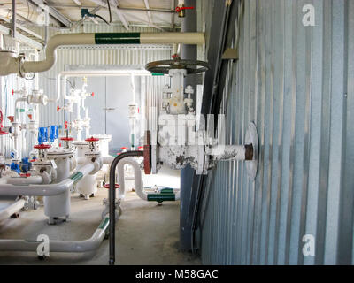 Centrifugal pumps that pump gasoline. Pump refinery. Oil refinery ...