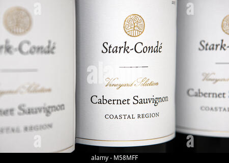 Bottles of Stark-Conde Cabernet Sauvignon red wine Stock Photo - Alamy