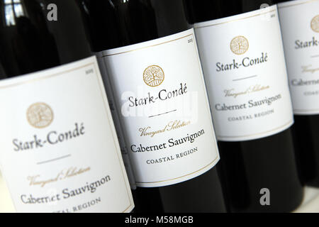 Bottles of Stark-Conde Cabernet Sauvignon red wine Stock Photo - Alamy