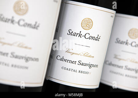 Bottles of Stark-Conde Cabernet Sauvignon red wine Stock Photo - Alamy