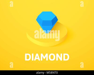 Vector isometric diamond icon on a white background eps Stock Vector ...