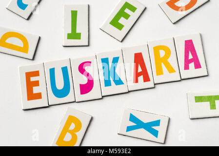 word kalmyk made of colorful letters on white background Stock Photo ...