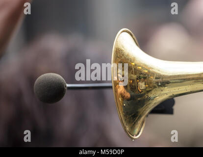 Front View of a Trumpet Player Stock Photo - Alamy