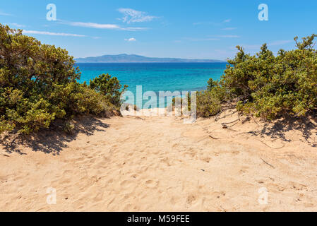 Aliko beach, one of the best beaches on the south western side of Naxos ...