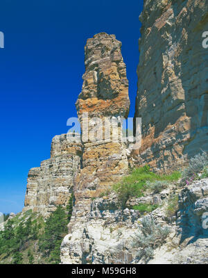 chalk buttes in custer national forest near ekalaka, montana Stock ...