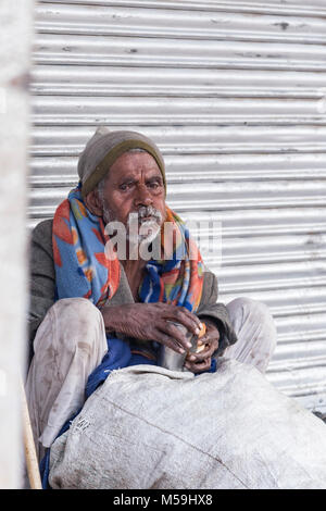 An early morning scene of old delhi, India Stock Photo - Alamy