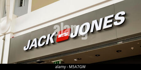 JACK & JONES brand logo store sign Stock Photo - Alamy