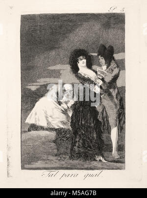 Francisco de Goya, Tal para qual (Two of a Kind), Spanish, 1746 - 1828 ...
