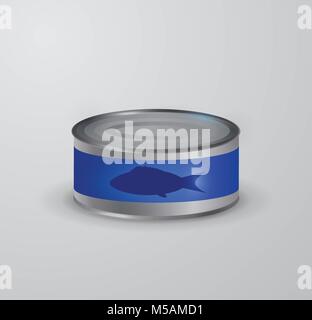 Canned fish cartoon illustration Stock Vector Image & Art - Alamy